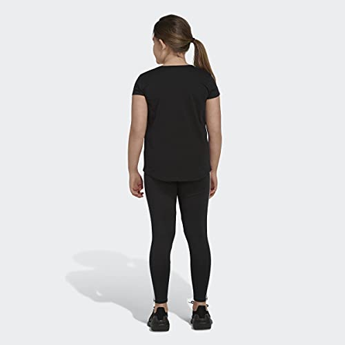 adidas girls Aeroready Performance Long Tights Leggings, Black, 6 US