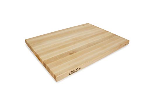 John Boos Block R02 Maple Wood Edge Grain Reversible Cutting Board, 24 Inches x 18 Inches x 1.5 Inches