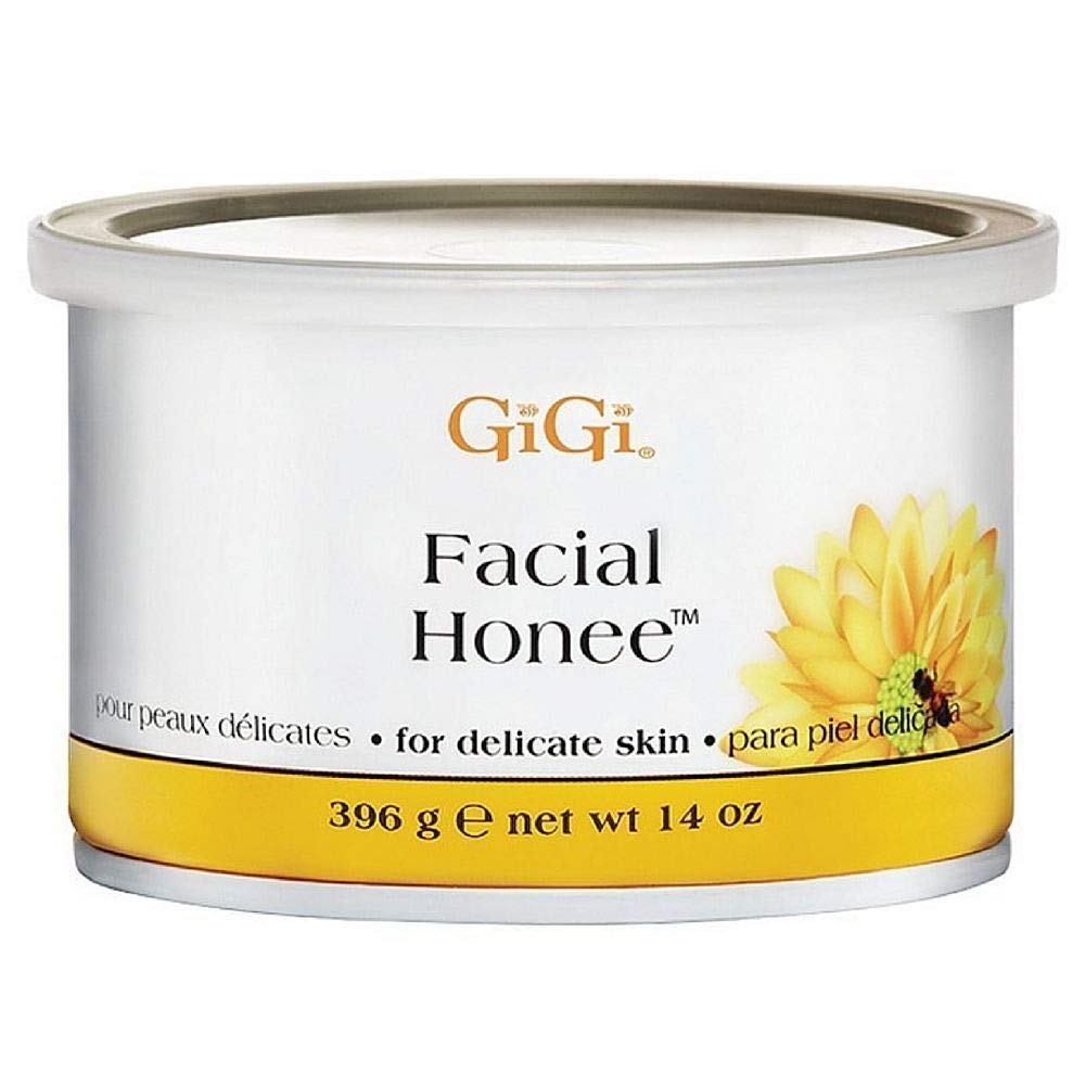 Gigi Tin Honee Wax Facial 14 Ounce Jar (Pack of 3)
