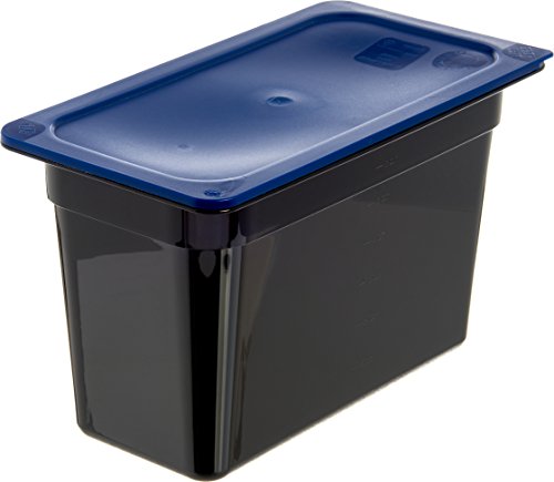 Carlisle FoodService Products 3058060 Smart Lids Third Size Polyethylene Lid, Dark Blue (Pack of 2)