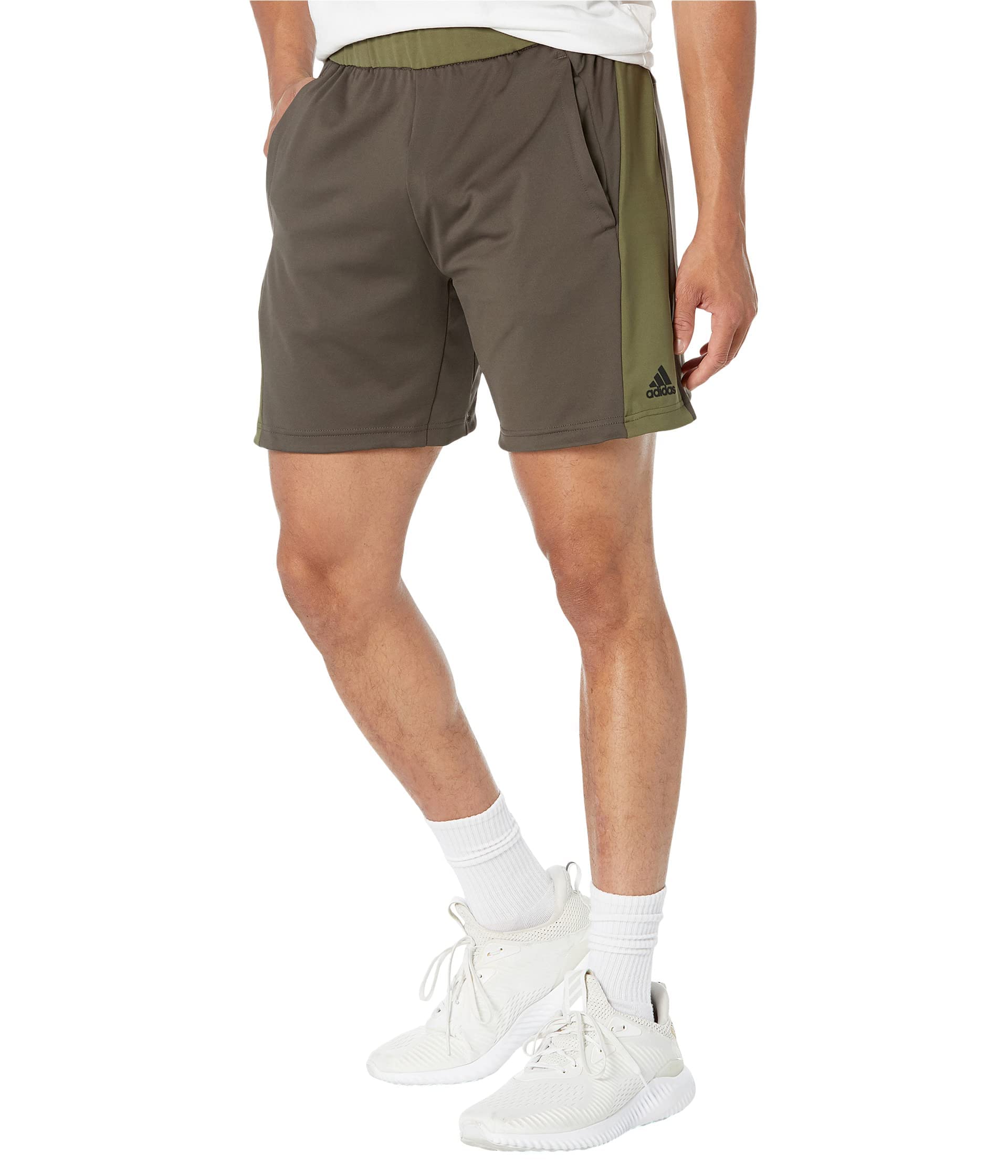 adidas mens Yoga Shorts, Shadow Olive, Large US