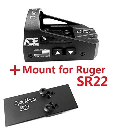 Ade Advanced Optics Delta RD3-012 Red Dot Reflex Sight for Ruger SR22 Pistol