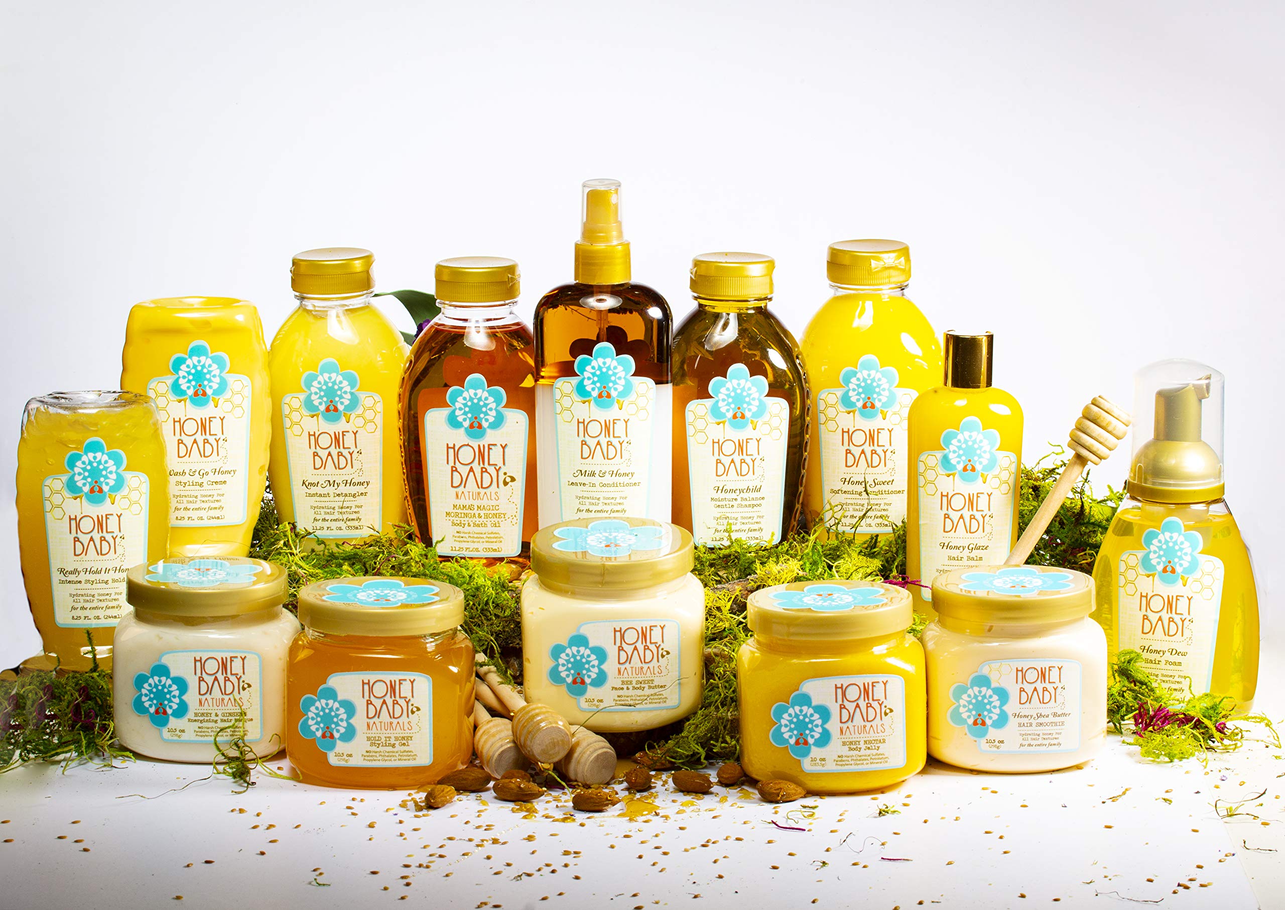 HONEY BABY Naturals Milk and Honey Leave In Conditioner, 8.25 Ounce