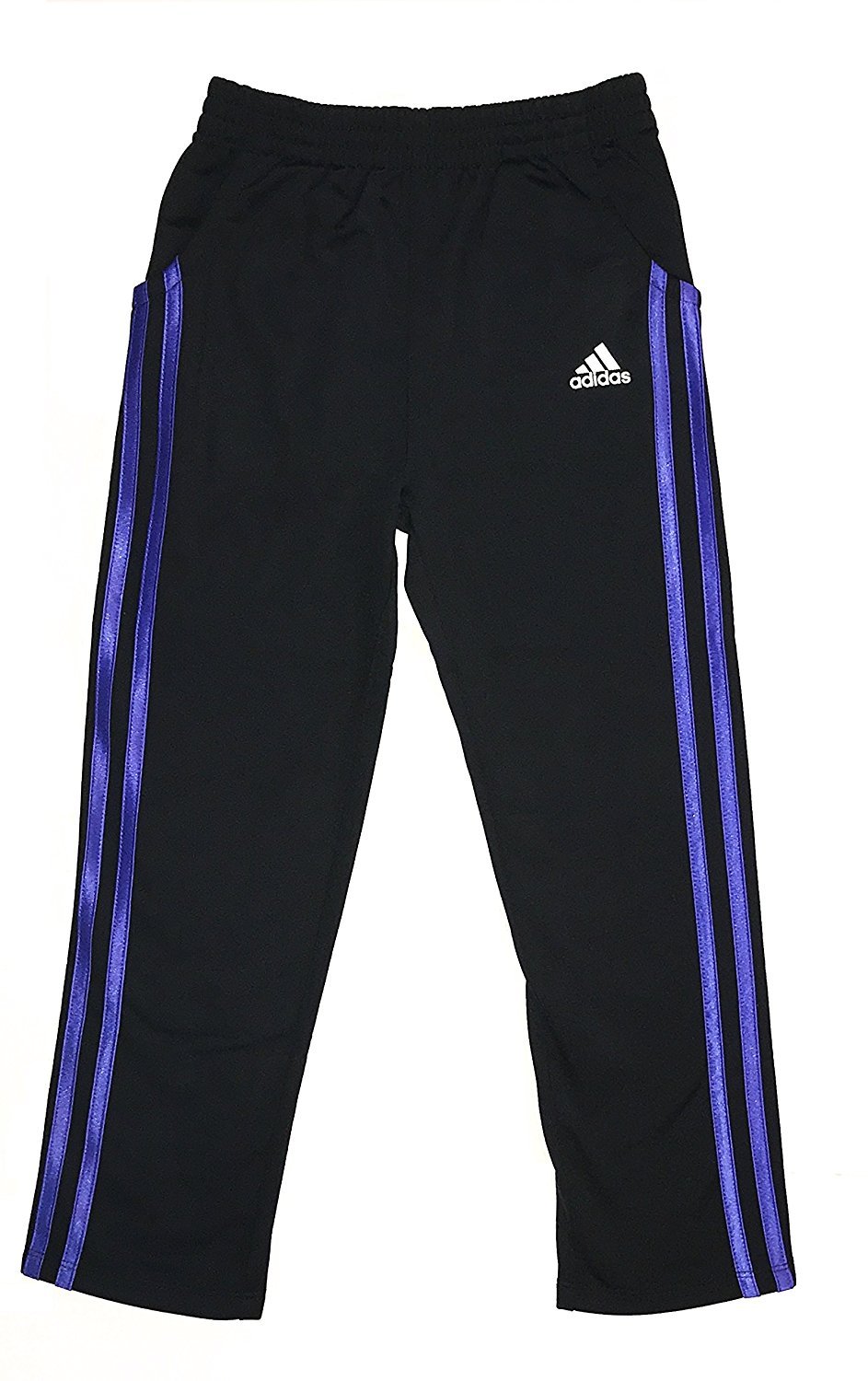 adidas Girls Tricot Zip Jacket and Pant Set (6X, Purple)