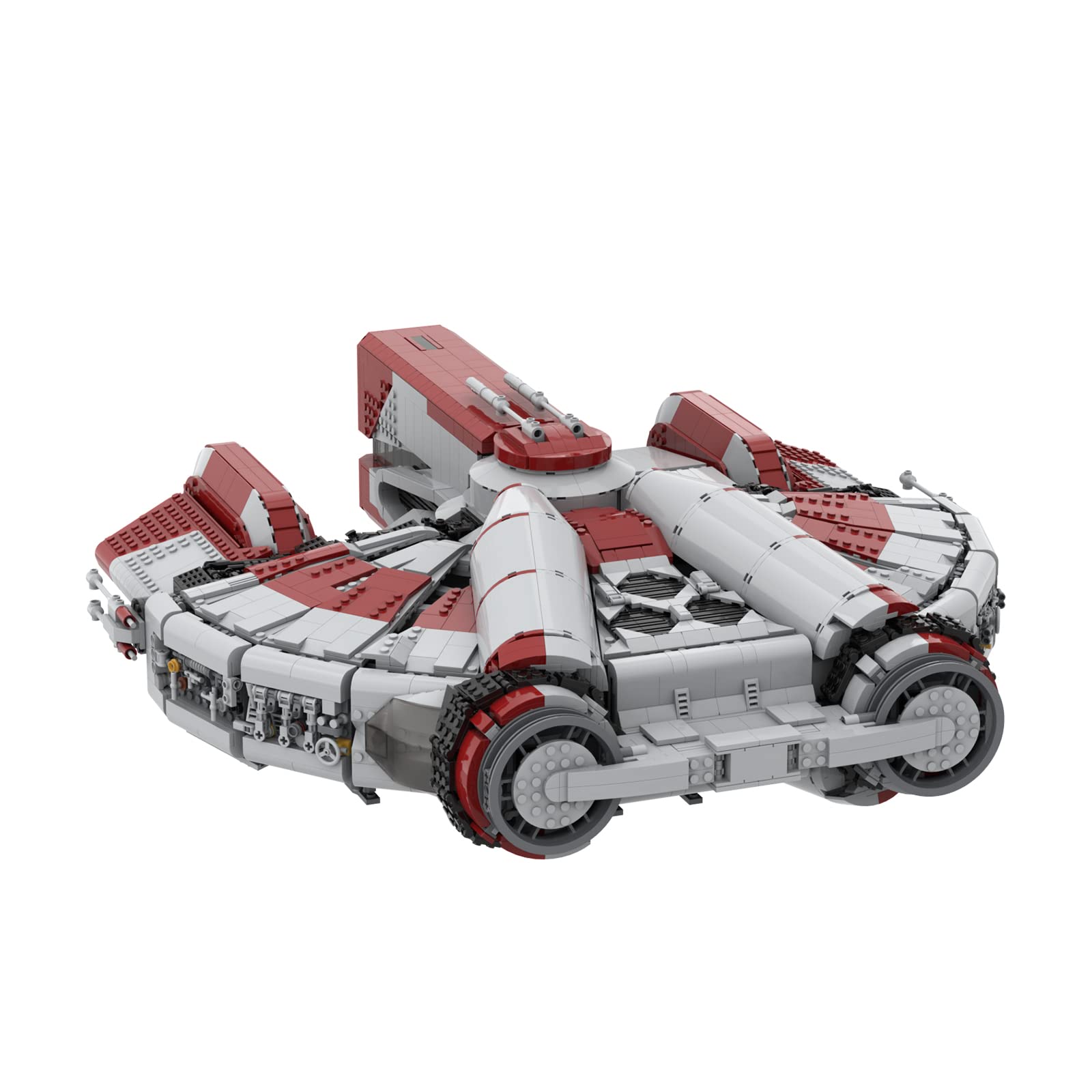 6234 Pieces Space Wars Starship Ebon Hawk Building Blocks; Galaxy Smuggler Ship Model Kit, Republic Ebon Hawk Spaceship Building Sets Construction Toys, Compatible with Lego Space War Series