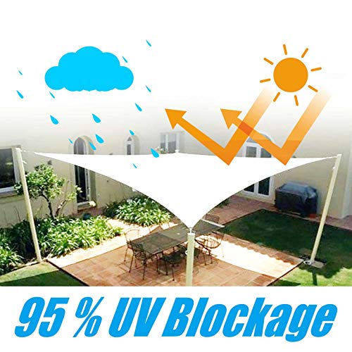 ColourTree 100% Blockage Waterproof 9.5' x 9.5' Sun Shade Sail Canopy Square Brown - Commercial Standard Heavy Duty - 220 GSM - 3 Years Warranty