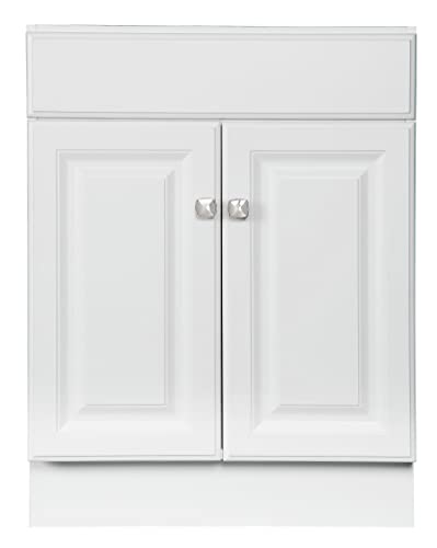 Design House Wyndham Unassembled Bathroom Vanity Cabinet Without Top, 24 in, White