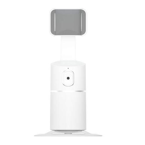 BoxWave Stand and Mount Compatible with Yezz Liv 2 (Stand and Mount by BoxWave) - PivotTrack360 Selfie Stand, Facial Tracking Pivot Stand Mount for Yezz Liv 2 - Winter White