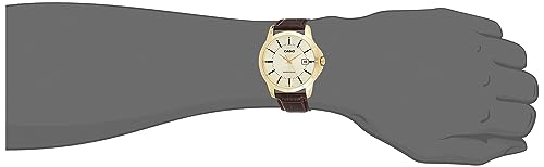 Casio Men's MTP-V004GL-9A Date Quartz Watch with Genuine Leather
