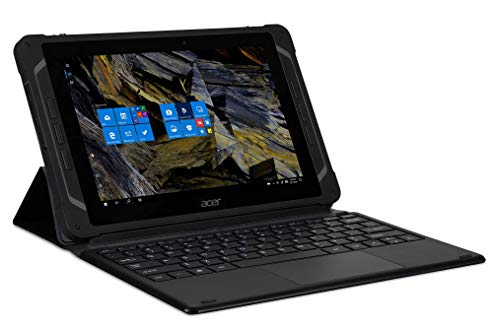 Acer Enduro T1 ET110-31W-C2KN Rugged Tablet, 10.1" WXGA IPS Touch, Intel Celeron N3450, 4GB LPDDR4, 64GB eMMC, WiFi-5, Front 2MP Webcam, Rear 5MP Webcam, Portfolio Keyboard, Windows 10 Professional