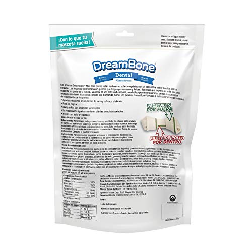 DreamBone Dental Chews, Rawhide-Free Chews for Dogs, Maintain Fresh Breath and Clean Healthy Teeth