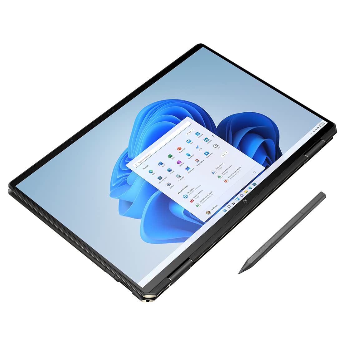 HP 2022 Spectre x360 2-in-1 16" 3K Touchscreen Laptop, Intel Quad-Core i7-11390H, 16GB DDR4 RAM, 2TB PCIe SSD, WiFi 6, Backlit KB, Fingerprint Reader, Thunderbolt 4, Windows 11 Pro, 64GB Flash Stylus
