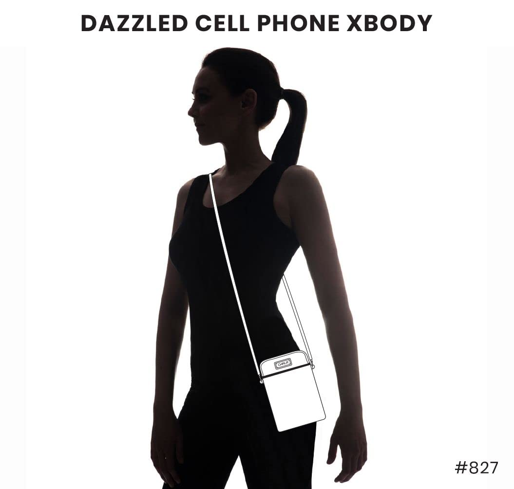 Chala Group Dragonfly Cellphone Crossbody Handbag - Convertable Strap (Grey_ Dragonfly)