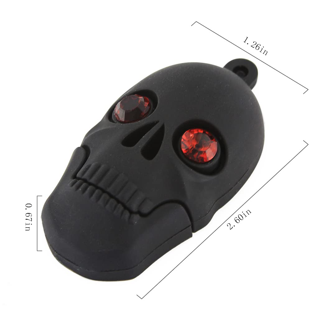 64GB USB 2.0 Flash Drive,Skull Heads Shape Portable USB Memory Stick,Super Large Storage Space, with Storage and Backup, ,Cute Micro USB Storage Memory Stick