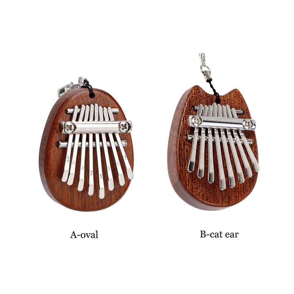 8 Key Musical Instruments, Musical Thumb Piano, Portable Finger Piano, Kalimba Thumb Piano with Lanyard, Valentines Gift for Kids Adults Beginners