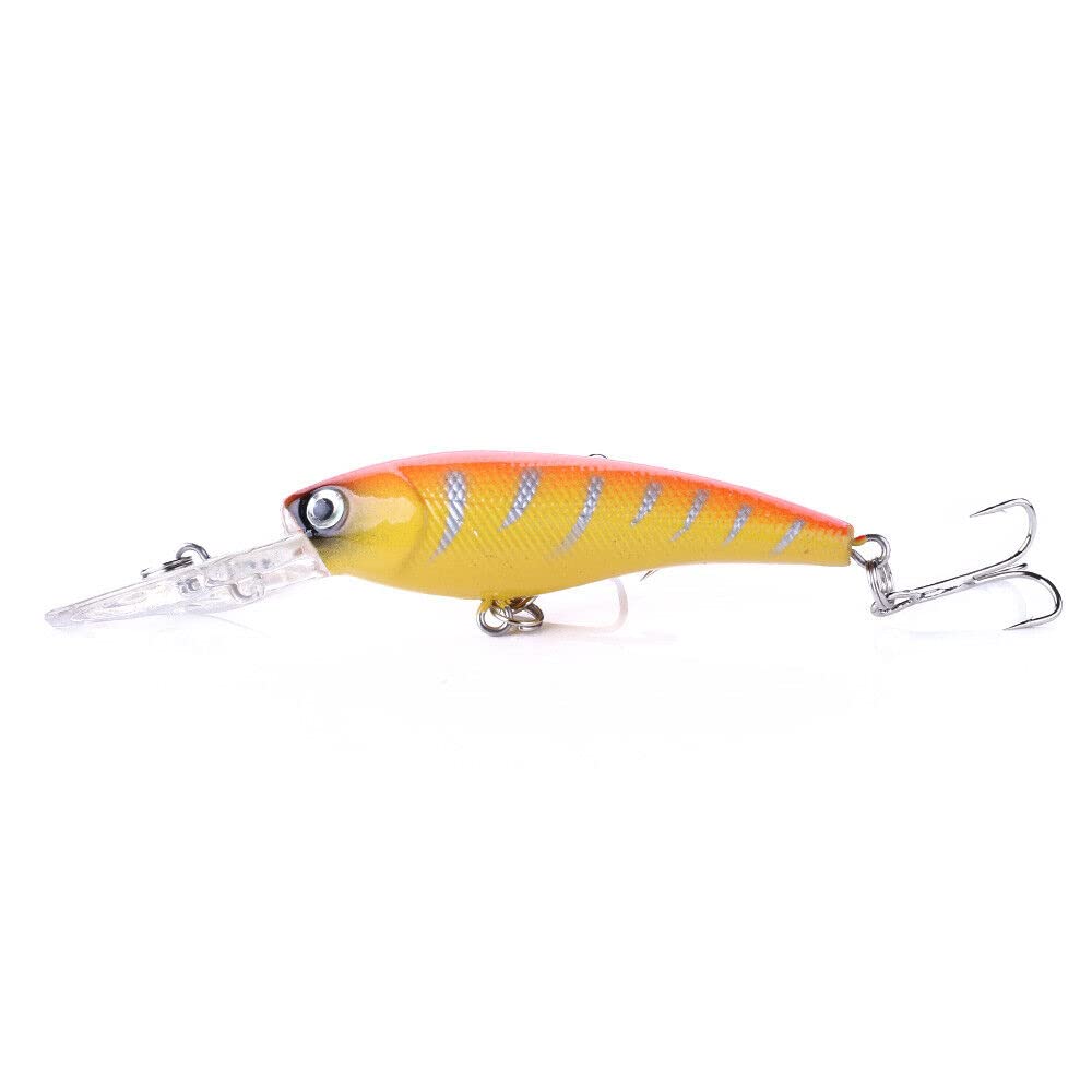 8PCS Lot Fishing Lures Hard Bait Minnow Crankbait Bass Tackle Swimbaits Wobbler