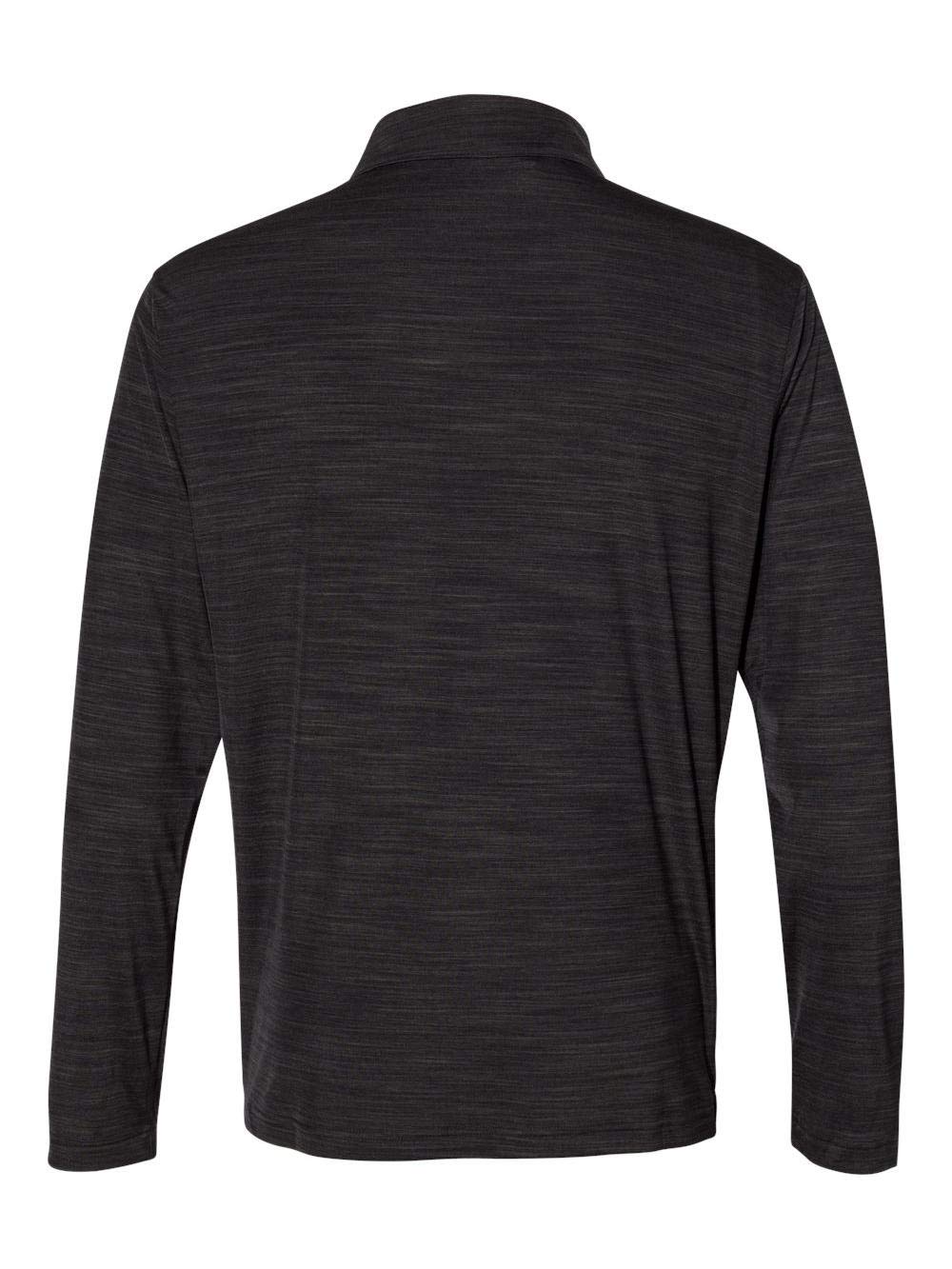 Adidas Lightweight Melange Quarter-Zip Pullover 2XL Black Melange