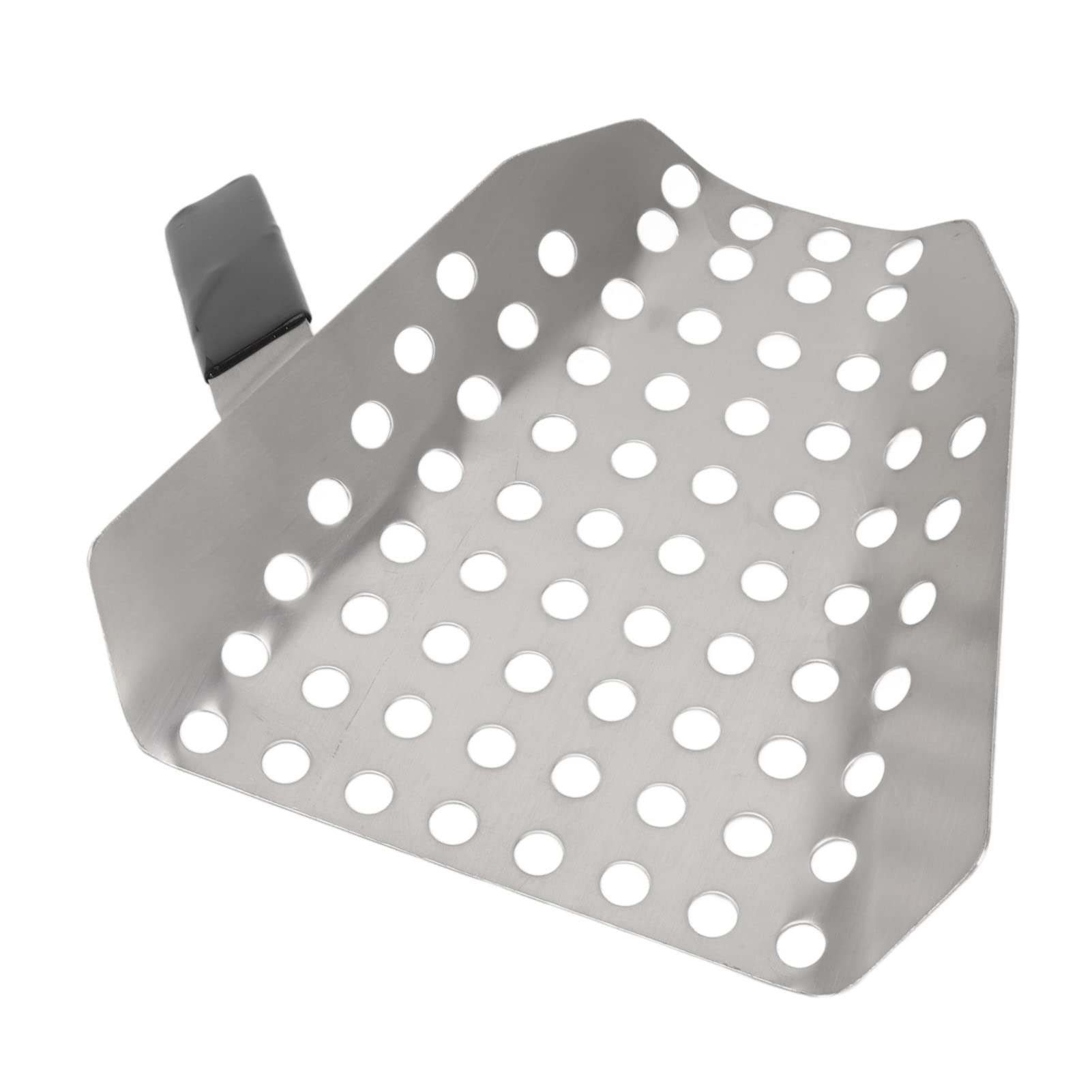 Tnfeeon Popcorn Scoop Ergonomic Single Handle Utility Serving Scooper Stainless Steel Fries Scooper with Holes for Movie Theater Shop