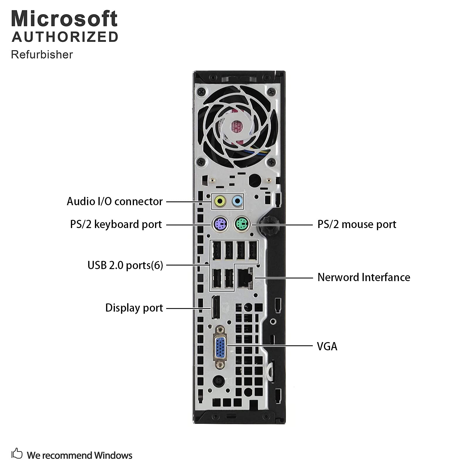 Hp Elite 8000 Ultra Small Desktop Computer - 250GB HD - Core 2 Duo 3.0GHz- 4GB RAM- Windows 10 Pro - (Renewedd)