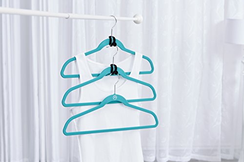 Joy Mangano 10pk Mini Hooks, Teal Hanger Accessory, Fuchsia