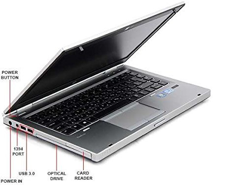 HP Elitebook 8470p 3rd Gen Intel Core i5 3320 2.6GHz 8GB 320GB HD DVD 14- Windows 10 Pro 64 , Grey, 14-14.99-inches (Renewed)