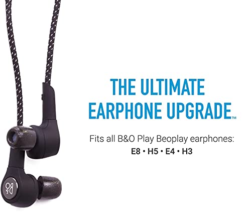Comply Sport Pro Premium Memory Foam Earbud Tips for B&O Play Beoplay Earphones with Noise Reduction, Sweatguard, and Secure Fit, Black (Large, 3 Pairs)
