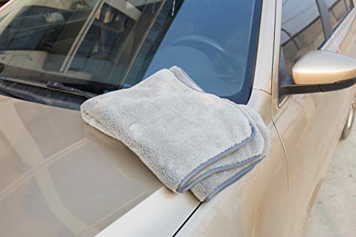 ANOUR Microfiber Towels for Cars Plush Microfiber Car Drying Towel Scratch-Free 36β x 25β Durable Cloth for Car Cleaning