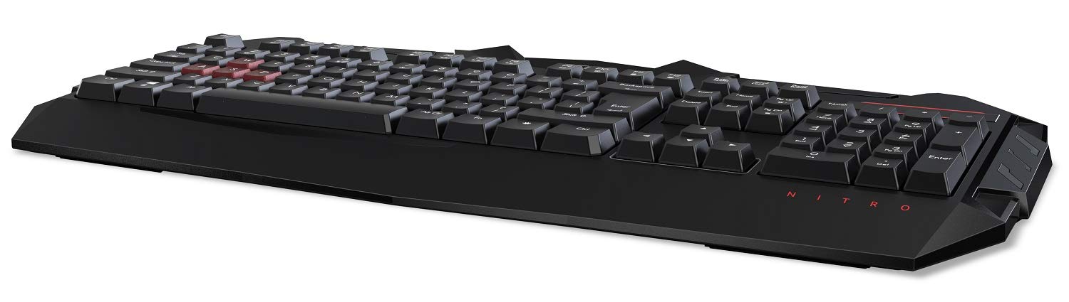 Acer NKB810 Nitro Gaming Keyboard โ With anti-ghosting support and 6 modes of Backlight modes,Black