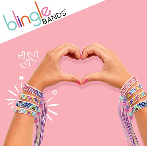 Blingle Bands DIY Gem Friendship Bracelet, 5 Band On The Go Starter Pod in 6 Piece CDU - Arts & Craft Activity for Ages 7 and Up