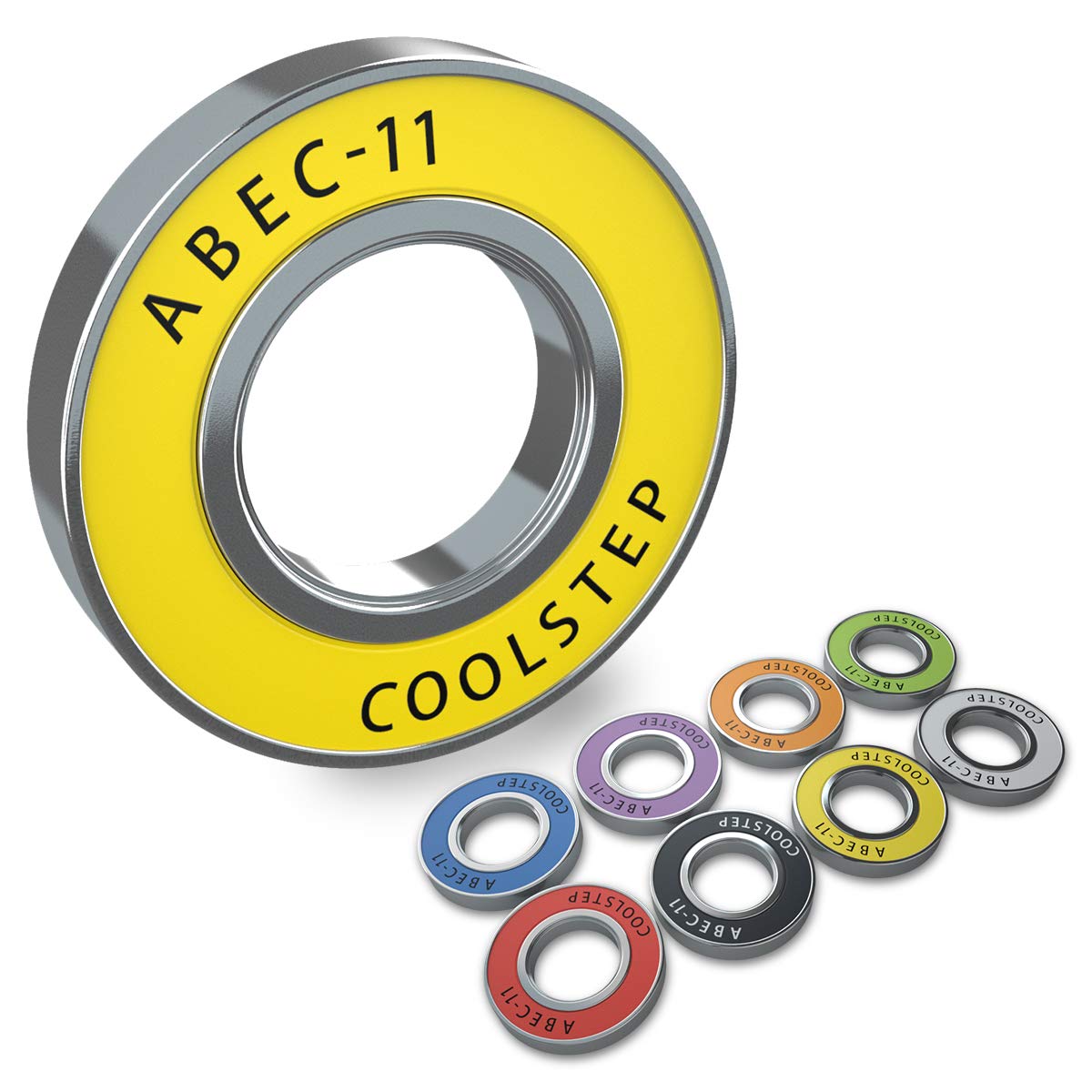 8pcs Skateboard Bearings High Speed Bearings for Skateboard Roller Skate Bearings Longboard Ball Bearings Abec-11 608RS Skateboard Bearing Deep-Groove Ball Bearings