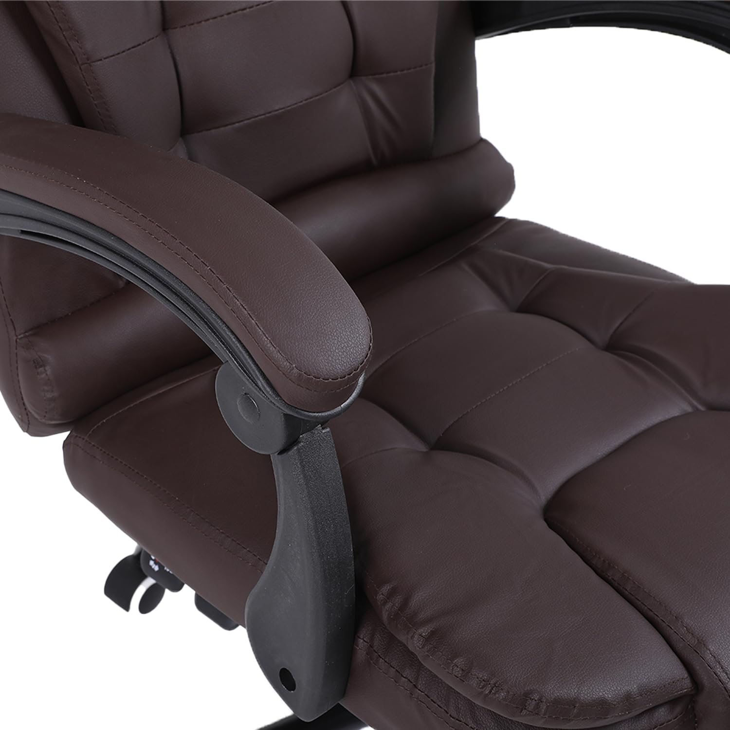 Panana Office Chair Heavy Duty Executive Reclining Computer Swivel Chair (Brown)