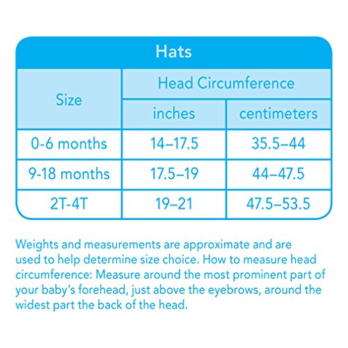 i play. Baby Brim Sun Protection Hat, White, 0-6 Months