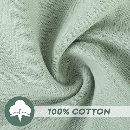 Looxii Baby Sleep Sack 6-12 Months 100% Cotton 0.5TOG Wearable Blanket Baby Sleeping Bag Soft Comfortable Toddler Sleeping Sack Green