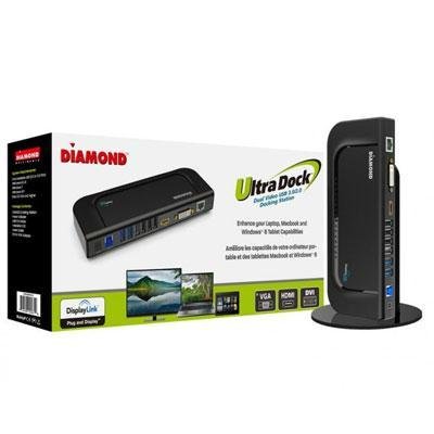 DIAMOND MULTIMEDIA DS3900V2 Ultra Dock Dual Video HDMI/DVI & USB 3.0/2.0 to HDMI/DVI Docking Station Consumer electronics