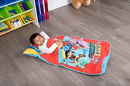 Dino Ranch Dinosaur Toddler Nap Mat Set – Includes Pillow and Fleece Blanket – Great for Boys Napping During Daycare or Preschool - Fits Toddlers