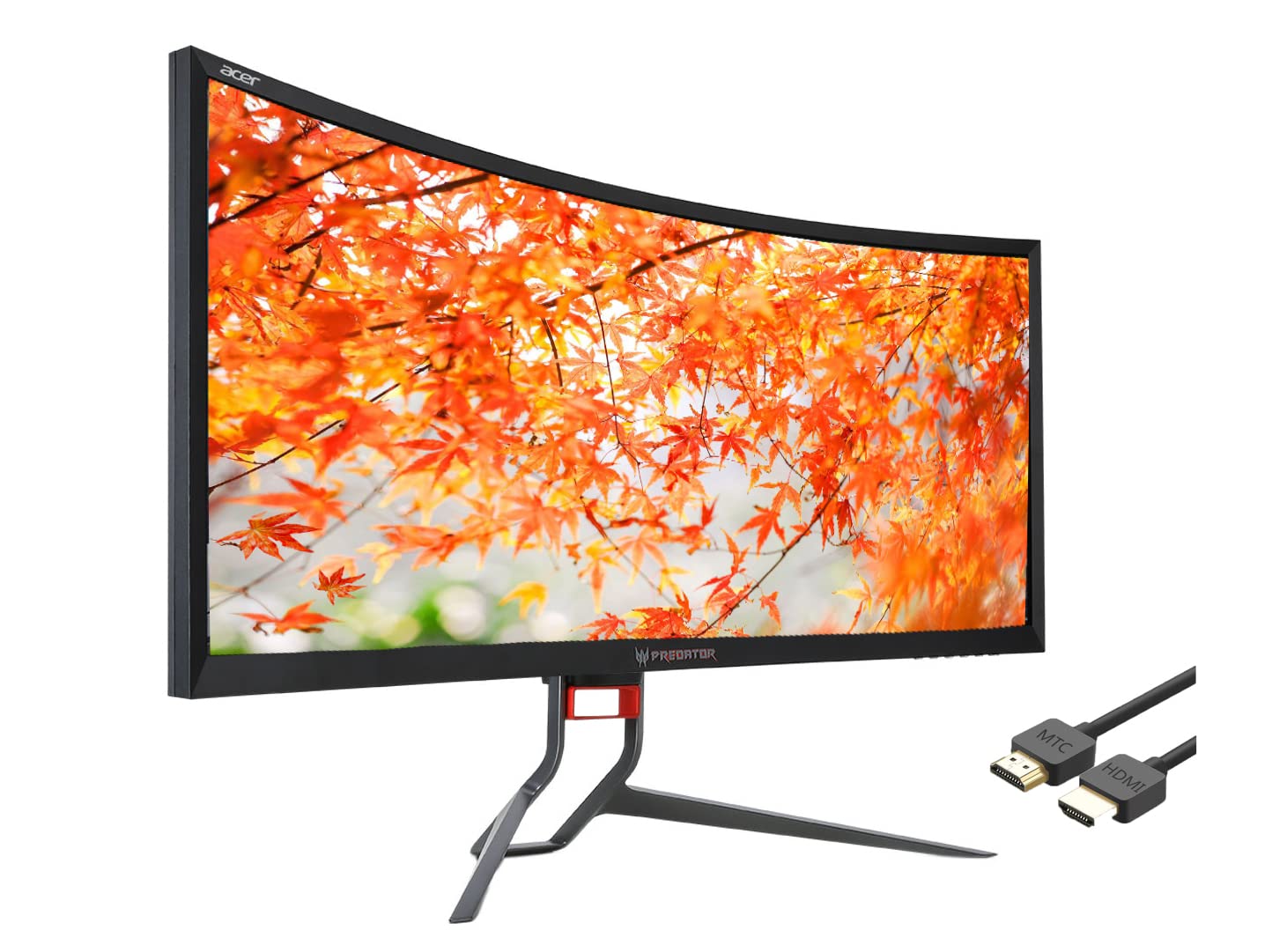 acer Predator Z35P 35" 21:9 1800R QHD 100 Hz Curved G-Sync LCD Monitor, 3440 x 1440 Resolution, 4ms Response Time, with MTC HDMI Cable