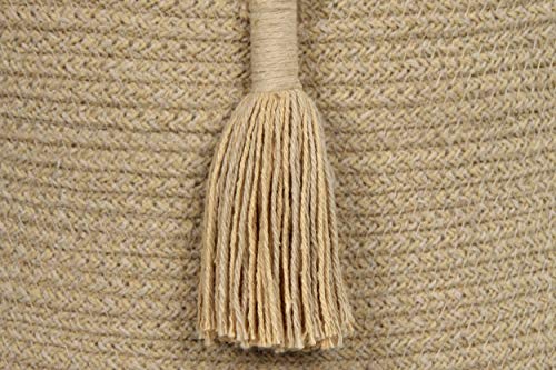 Lorena Canals Basket Woody Honey - Dk Honey, Lt Honey - Baskets - 9" x Ø 9" - 97% Cotton, 3% Other Fibres