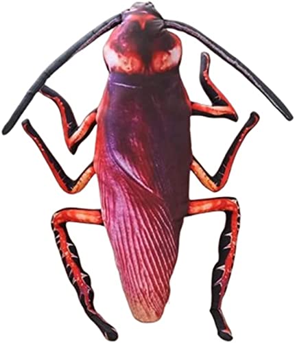 The Flash Store 13.78 in Creative 3D Cockroach Plush Toy Realistic Cockroach Stuffed Animal Toy Funny Home Sofa Car Decoration Party Favors Throw Pillow Birthday Gifts