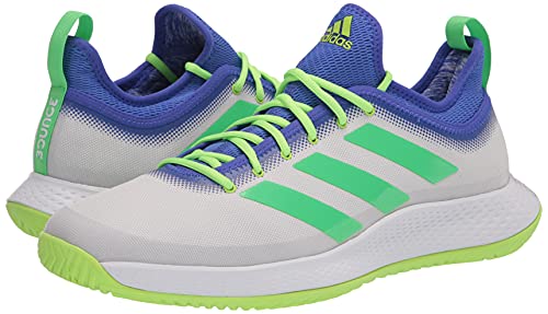 adidas Men's Defiant Generation Racquetball Shoe, White/Screaming Green/Signal Green, 13