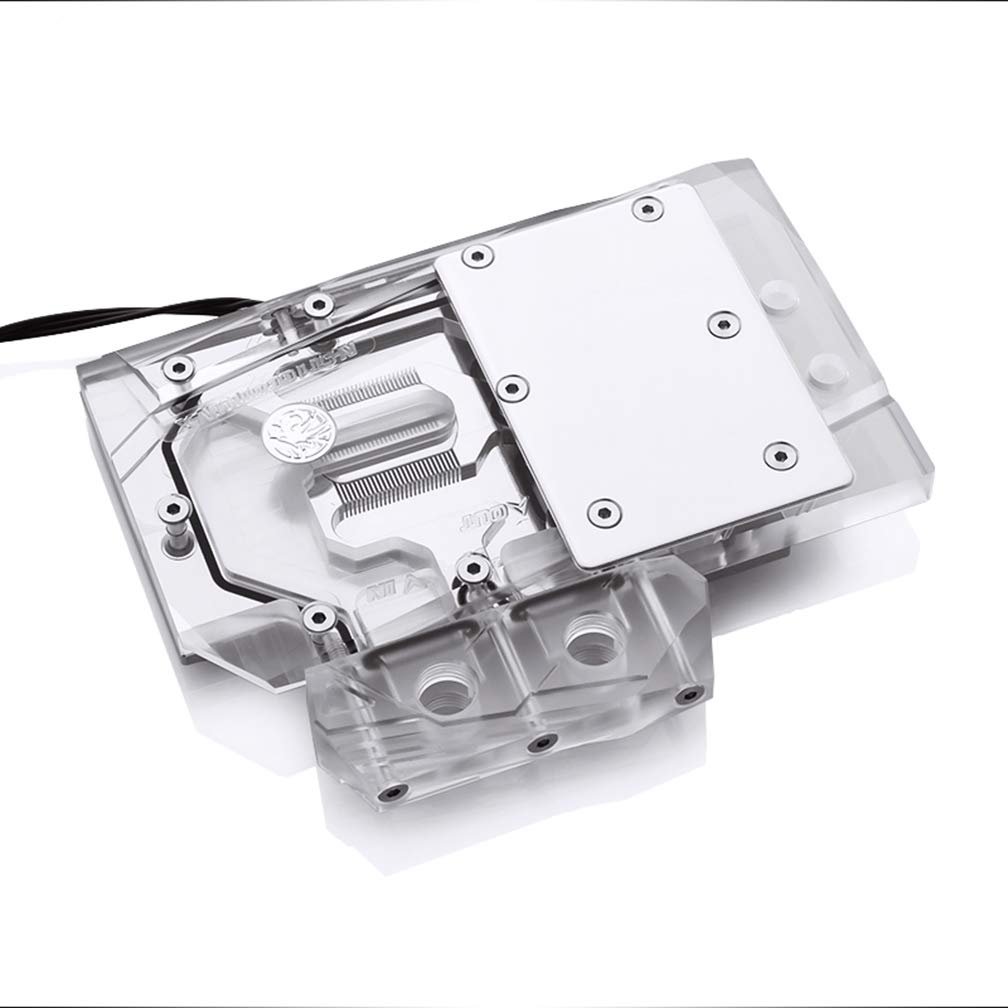 GPU Copper Waterblock G1/4 Threads Full Cover Water Cooling Water Block PC Liquid Cooling GPU Watercooling Block for Graphic Card ZOTAC Gaming GeForce GTX 1660 Twin Fan 5V RGB RBW LED