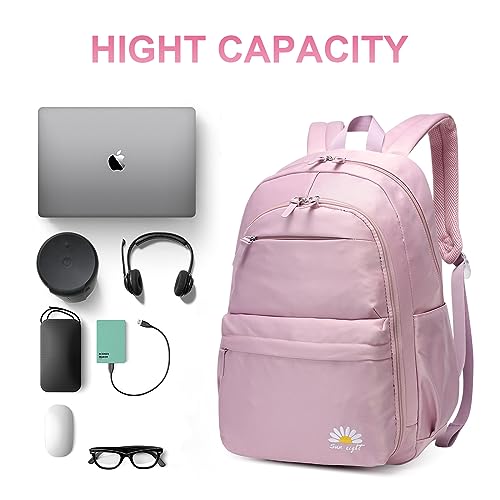 Caran·Y Kids' Backpacks Multipurpose, Waterproof,Spacious Lightweight School Bookbag for 15.6-inch Laptop,Bottle Side Pockets and Suitable for Ages 6 and Up Girl Boy Toddler Backpack(Purple)