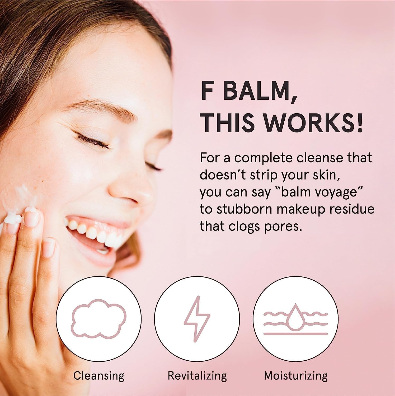 grace & stella Cleansing Balm (4.3 oz/125 ml) Makeup Cleansing Balm - Makeup Remover Balm for All Skin Types to Gently Meltaway Mascara, Eyeliner and Makeup - Fragrance Free, Vegan