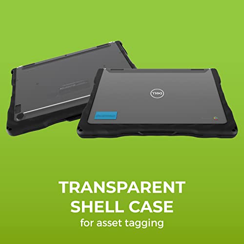 Gumdrop DropTech Laptop Case Fits Dell Chromebook 3120 | 3110 | 3100 (2-in-1) for K-12 Students Teachers and Classrooms β Drop Tested Rugged Shockproof Bumpers for Reliable Device Protection β Black