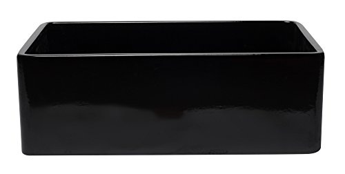 ALFI brand AB5006-PSS AB3020SB-BG Kitchen Sink, Black Gloss