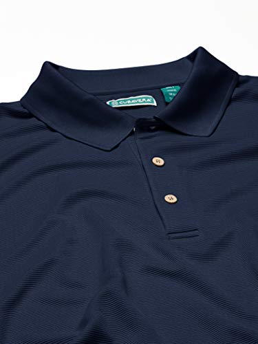 Cubavera Men's Essential Textured Performance Polo Shirt, Dress Blues, X-Large