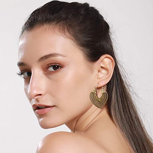 8 Pairs Vintage Drop Dangle Earrings for Women Long Boho Jewelry Set Fashion Earrings