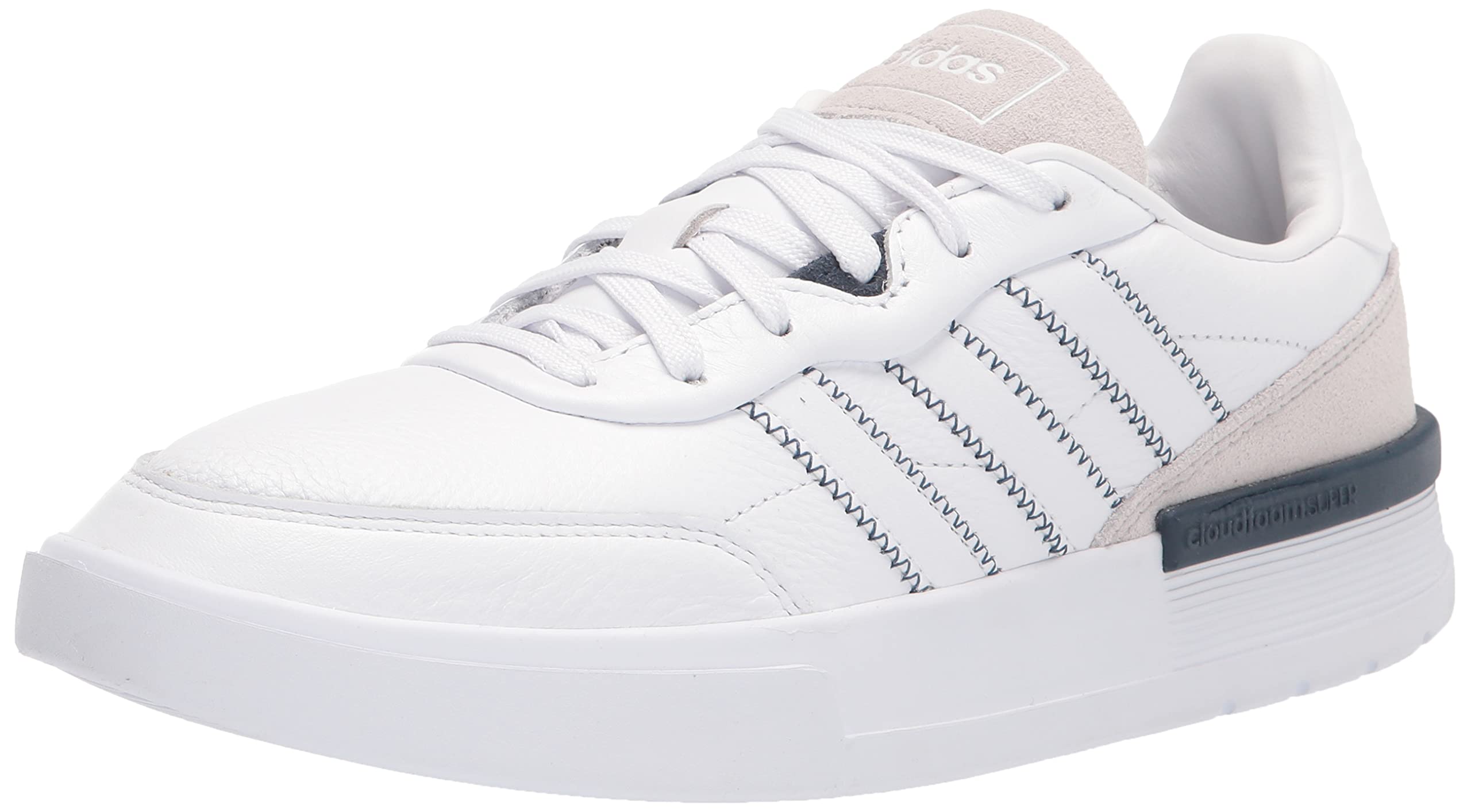 adidas Men's Futurecourt Racquetball Shoe, White/White/Sonic Ink, 10