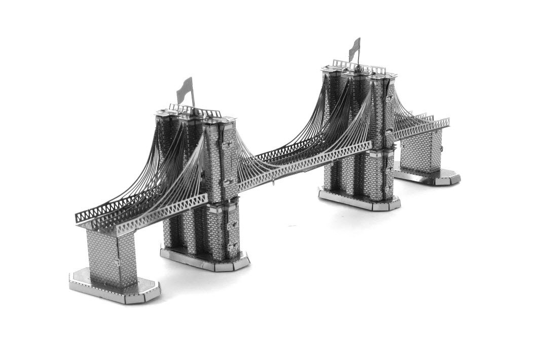 Fascinations Metal Earth Brooklyn Bridge 3D Metal Model Kit