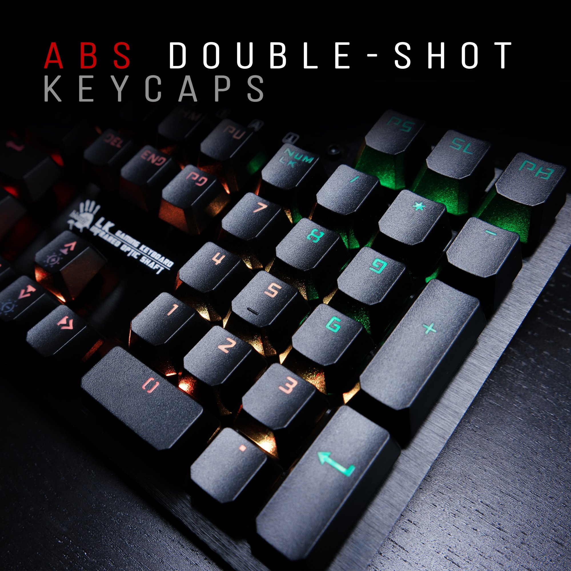 Bloody B820 Optical Mechanical Gaming Keyboard with Individually Backlit RGB LED Keys Wired, 104 Keys Standard, Red Switch - MX Red Equivalent for Windows PC and Laptop