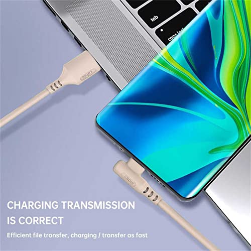 BGNTBUK Phone Charging Cables Android USB Cable Right Angle 90° Elbow Liquid Micro USB 3A Fast Charging Cable Lap Gear Home
